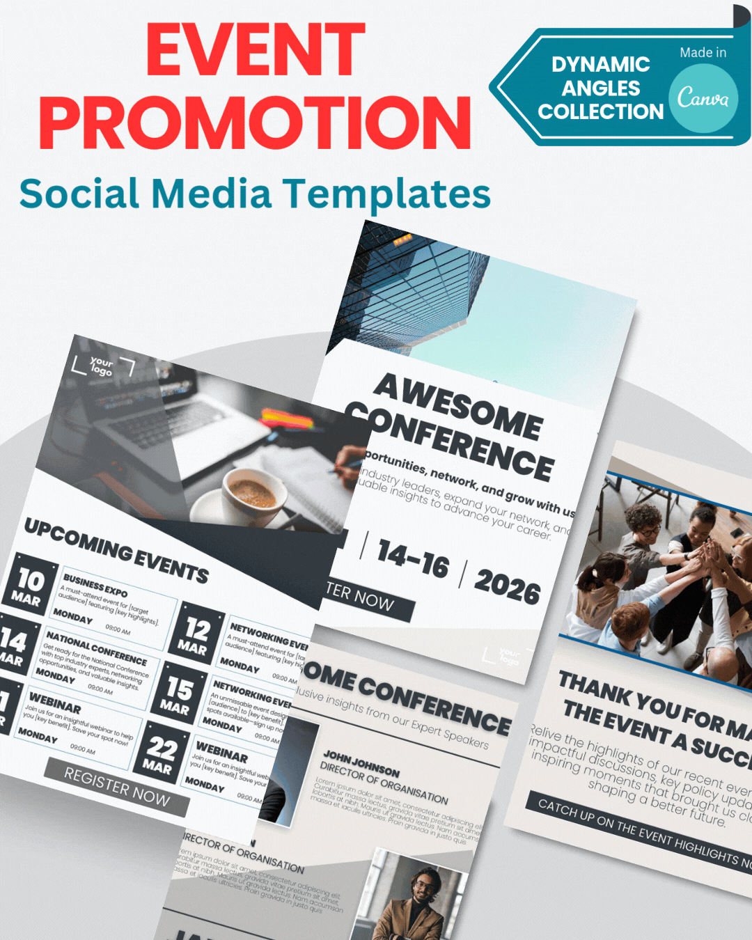 Event Promotion Templates | The Dynamic Angles Collection