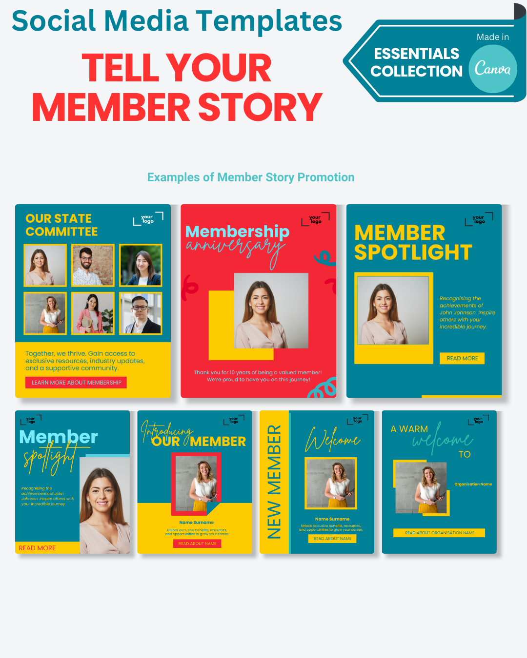 Member Spotlight Templates | MMS Template Library